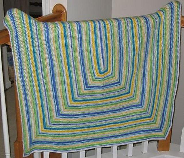 Ravelry: Summer Stripes Throw pattern by Caron Design Team