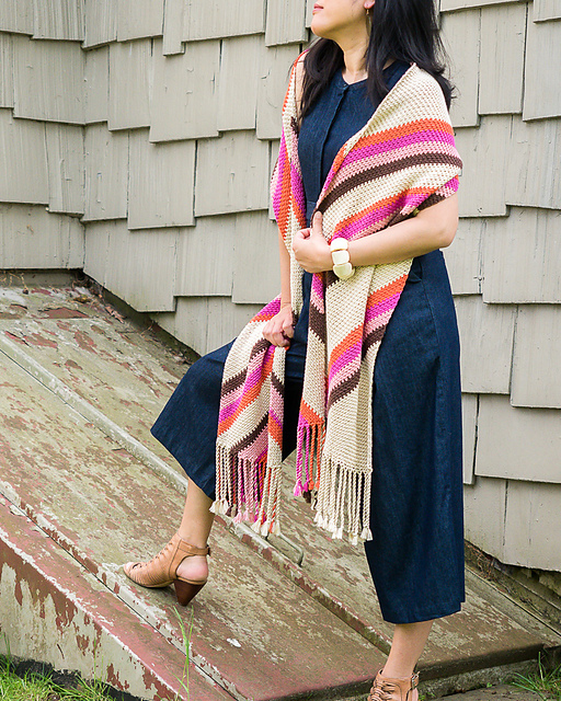 Ravelry: Throwback Wrap pattern by ChiWei Ranck