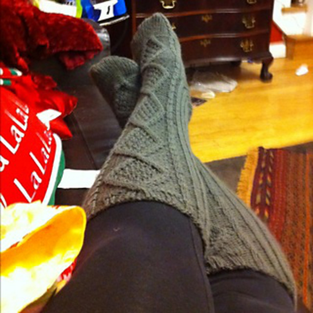 Ravelry: Aran Socks pattern by Madeline Weston