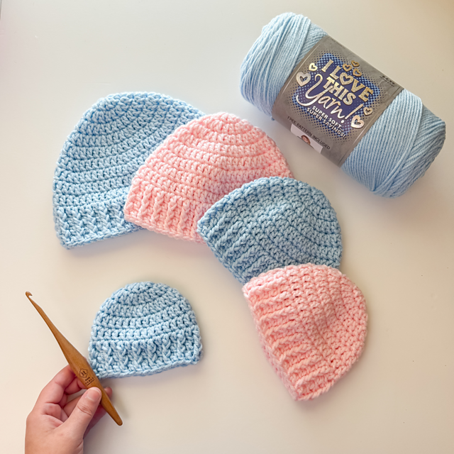 Ravelry: Ribbed Brim Baby Hat pattern by Kylee Keller