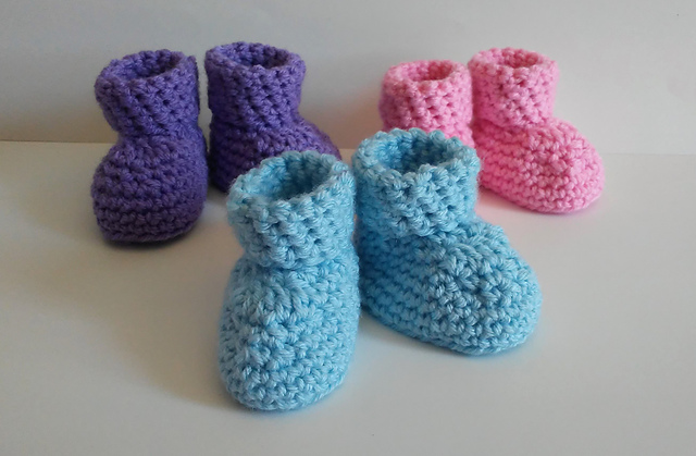 Ravelry: Newborn Baby Booties pattern by Kylee Keller