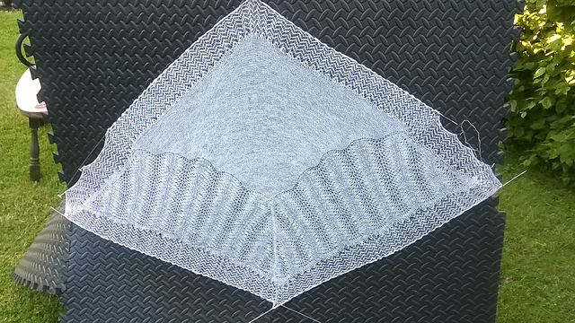 Ravelry: Vintage Hap Shawl Variation 2 A Half Hap pattern by Heirloom ...