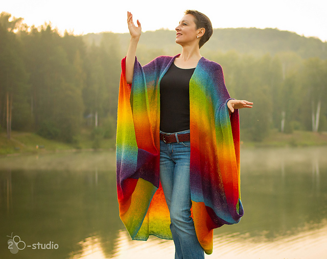 Ravelry: Rainbow River Kimono pattern by ToBeStudio