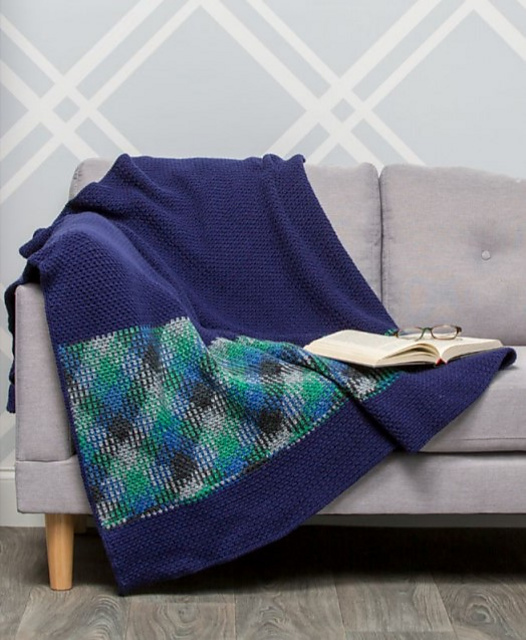 Ravelry: Blackwatch Throw pattern by Premier Yarns Design Team