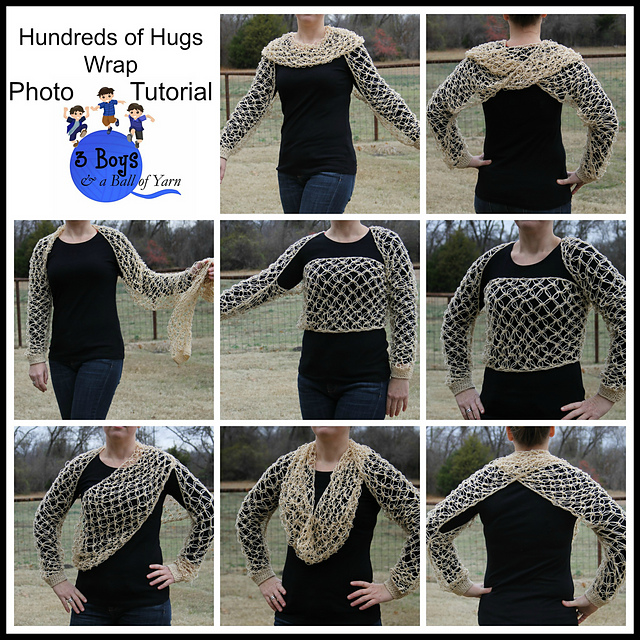 Ravelry: Hundreds of Hugs Wrap pattern by Melanie Padron