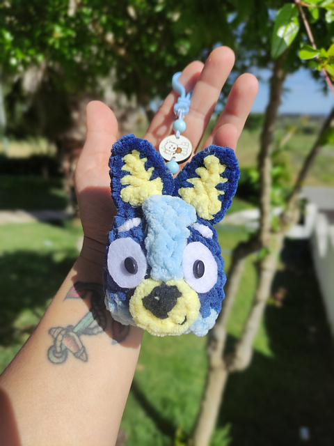 Ravelry: Keychain Bluey Puppy pattern by Elisabete 3Linhas