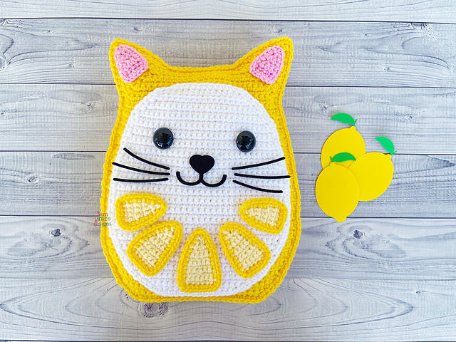 Ravelry: Lemon Cat Squish Kawaii Cuddler® pattern by Donna Beavers