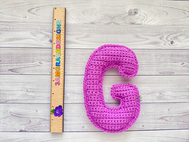 Ravelry: Mini Letter G Alphabet Kawaii Cuddler® pattern by Donna Beavers