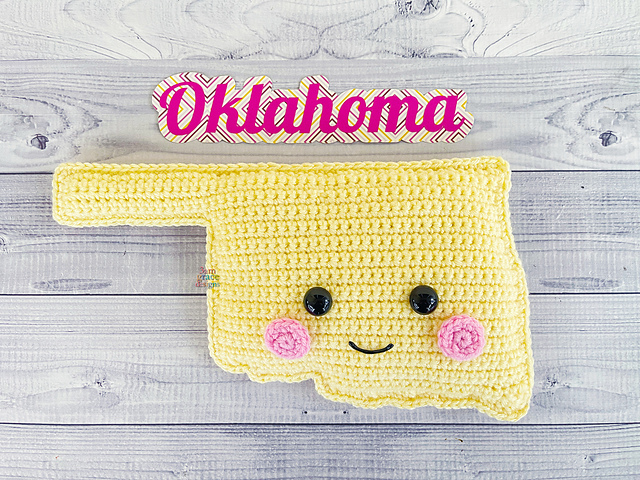 Ravelry: State of Oklahoma Kawaii Cuddler® pattern by Donna Beavers