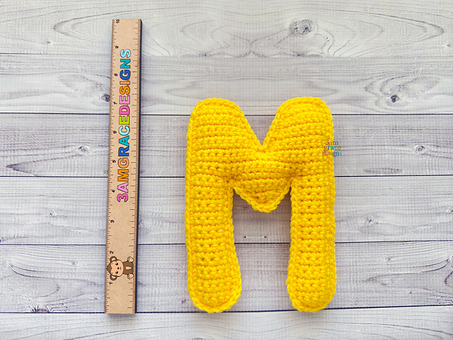 Ravelry: Mini Letter M Alphabet Kawaii Cuddler® pattern by Donna Beavers
