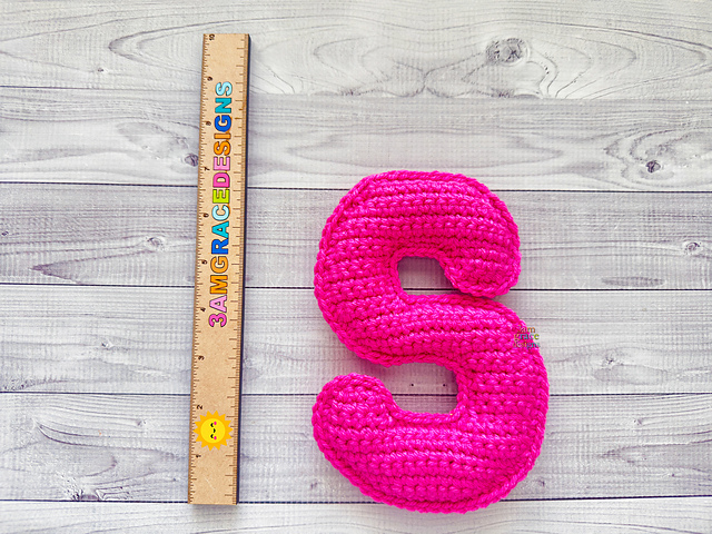 Ravelry: Mini Letter S Alphabet Kawaii Cuddler® pattern by Donna Beavers