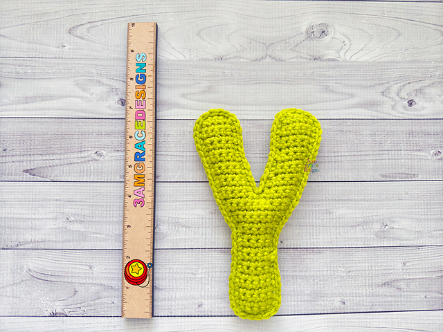 Ravelry: Mini Letter Y Alphabet Kawaii Cuddler® pattern by Donna Beavers