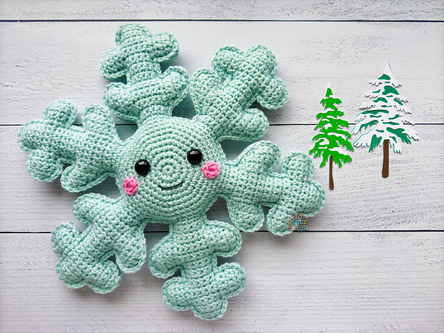 Ravelry: Snowflake Kawaii Cuddler® pattern by Donna Beavers