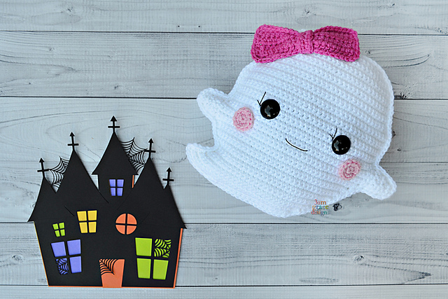 Ravelry: Ghost Kawaii Cuddler® pattern by Donna Beavers