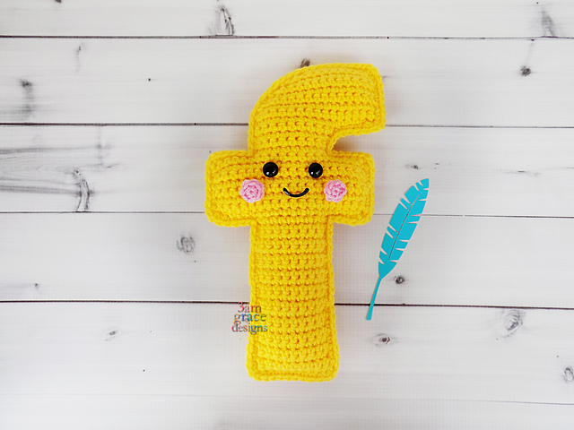 Ravelry: Letter f Alphabet Kawaii Cuddler® pattern by Donna Beavers