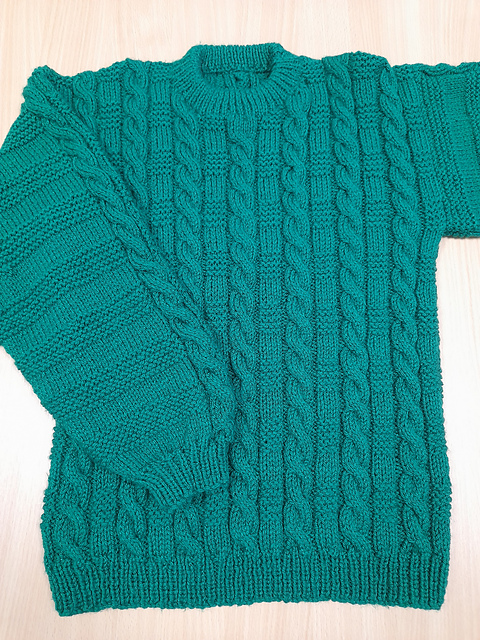Ravelry: Scott Cable Jumper pattern by Carol Harvey