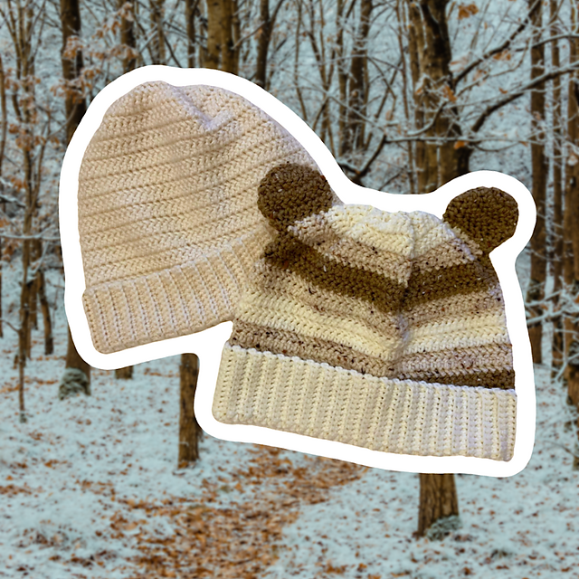 Ravelry: Herringbone Half Double Hat pattern by Sally Summers