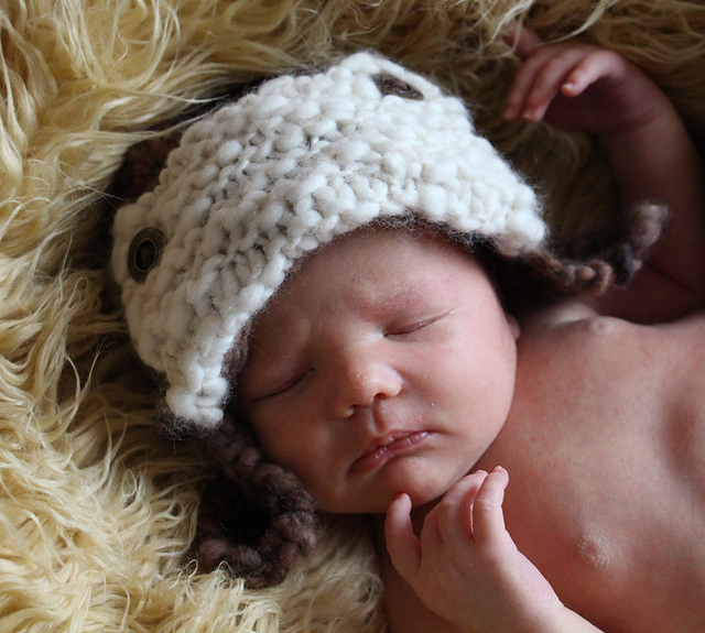 Ravelry: Aviator Ear Flap Baby Hat pattern by Angie Hartley