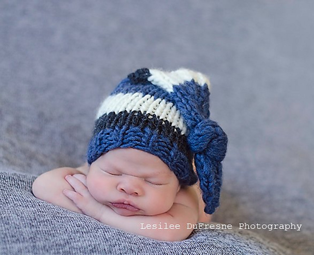 Ravelry: Chunky Knotted Long Tail Newborn Hat pattern by Angie Hartley