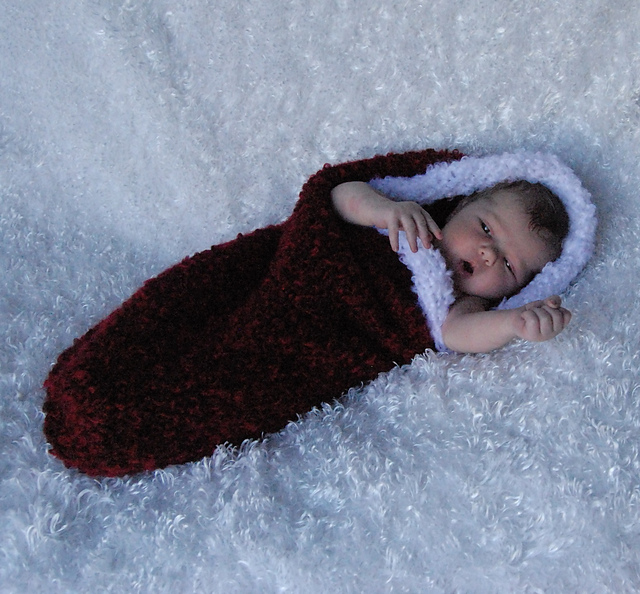 Ravelry: Santa's Sack Christmas Baby Cocoon pattern by Angie Hartley