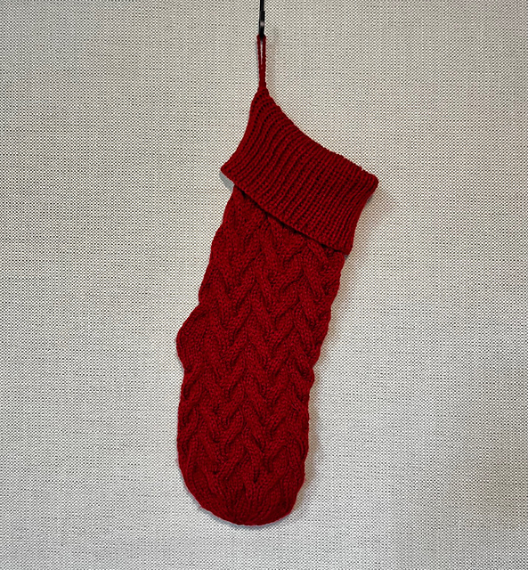 Ravelry: Offset Cables Christmas Stocking pattern by Angie Hartley