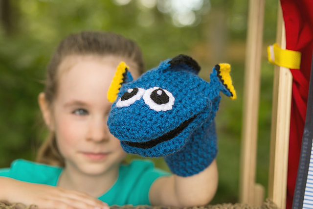 Ravelry: Blue Tang Fish Puppet pattern by Jennifer Root