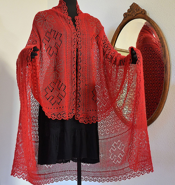 Ravelry: A Shawl for Valgerd pattern by Kristi Holaas