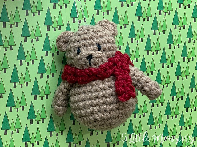 Ravelry: Bear Christmas Ornament pattern by Erica Dietz