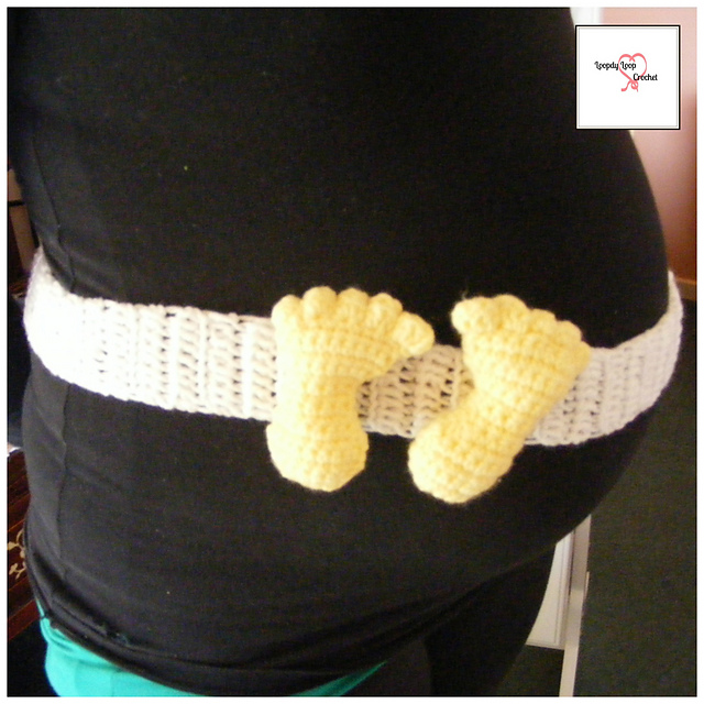 Ravelry: Pitter Patter of Tiny Feet Maternity Belt pattern by Loopdy Loop Crochet