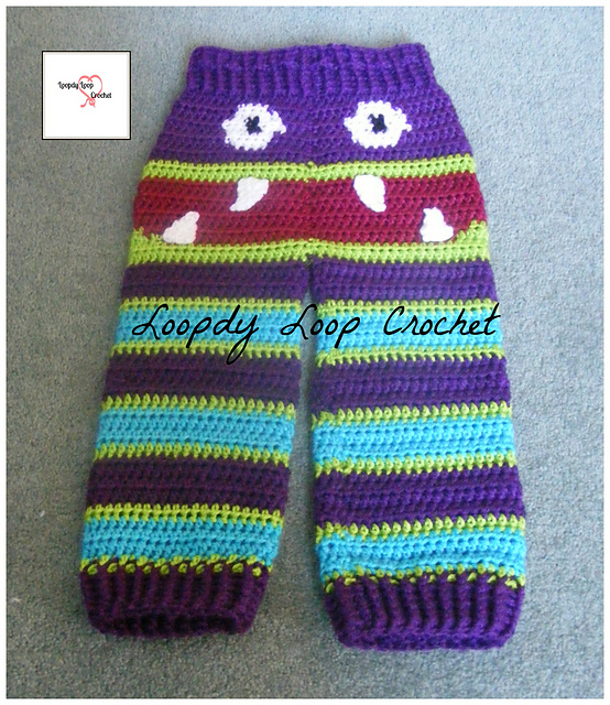 Ravelry: Tyler's Toddler Monster Pants pattern by Loopdy Loop Crochet