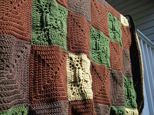 Ravelry: His Design 6" square pattern by Linda Carlson