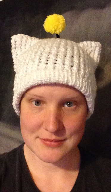 Ravelry: Moogle or Kitty ears hat pattern by Rachel Watts