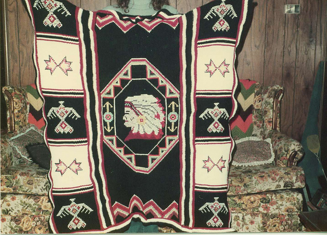 Ravelry: Indian Head Afghan pattern by Spinnerin