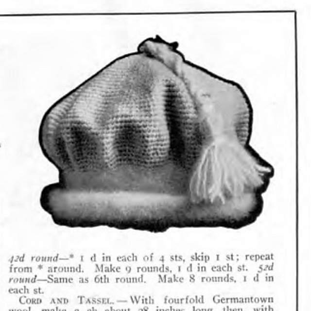 Ravelry: No. 480 Girls’ Tam O’Shanter pattern by Elsa Barsaloux