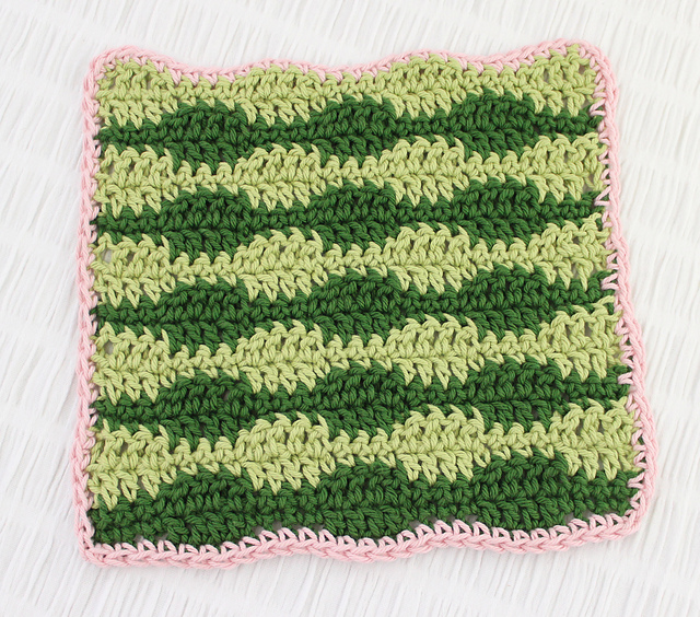 Ravelry: Smooth Wave Washcloth pattern by American Crochet Association