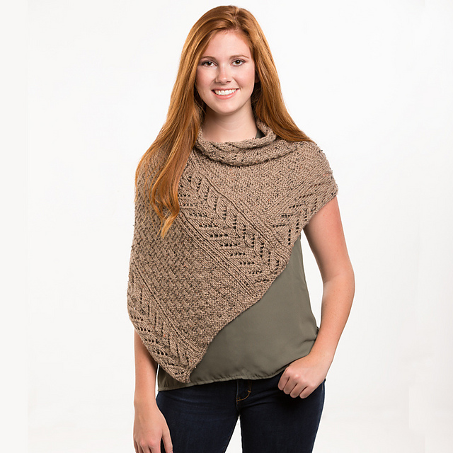 Ravelry: Earthtone Shoulder Cozy pattern by Stitch Studio Design Team