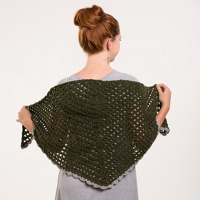 Ravelry: Earthtone Simple Shawl pattern by Stitch Studio Design Team