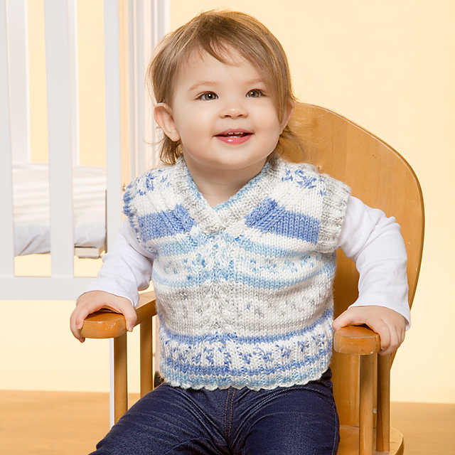 Ravelry: Bamboo Baby Vest pattern by Stitch Studio Design Team