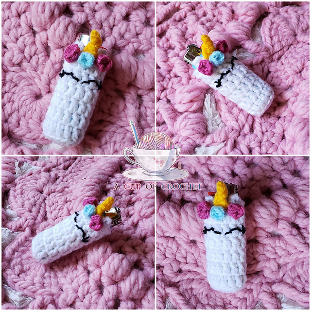Ravelry: Unicorn Lighter Cover pattern by A Cup Of Crochet