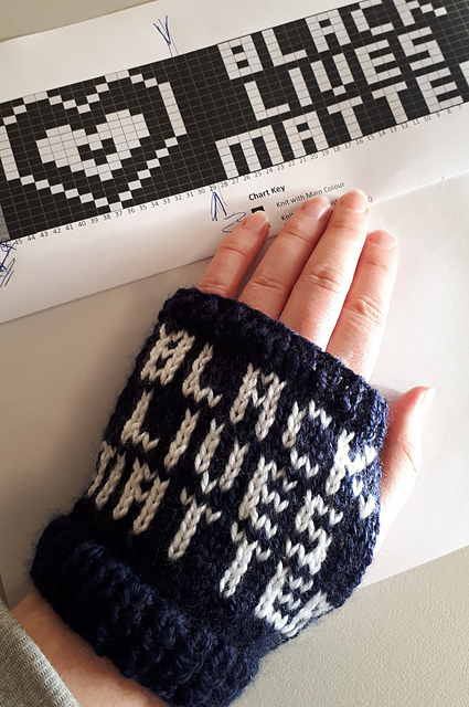 Ravelry: BLM Chart, Black Lives Matter pattern by Amanda Hall, NZ