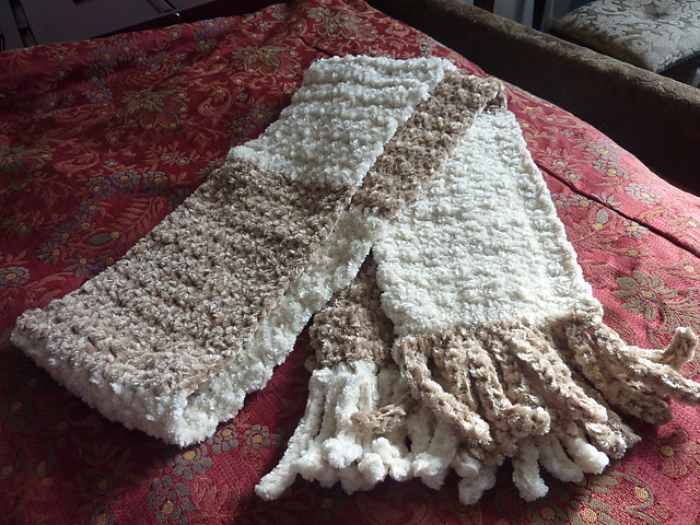 Ravelry: Crochet Chenille Scarf pattern by Linda Bohrn