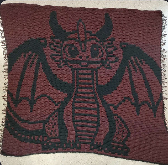 Ravelry: Baby Dragon Lap Blanket pattern by ASDHooker