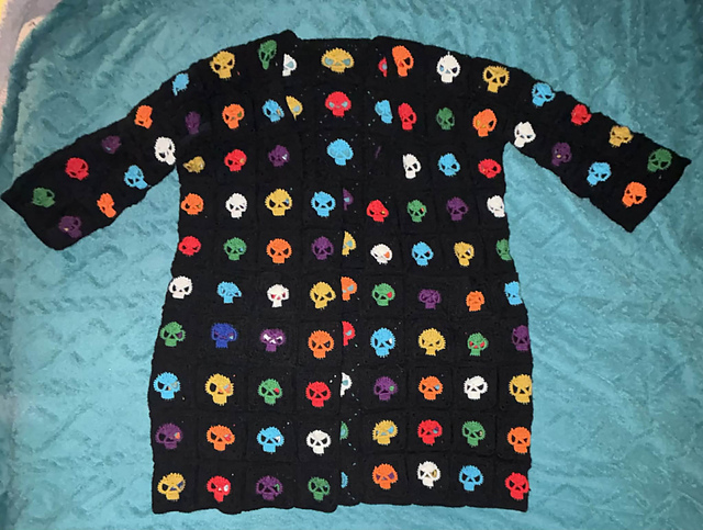 Ravelry: Granny Skull square Cardigan pattern by Sami Sindall