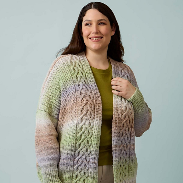 Ravelry: Patons Cascading Cardigan pattern by The Australian Yarn Company