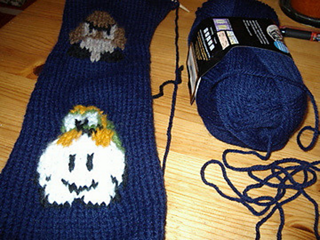 Ravelry: Nintendo Mario Villain Scarf pattern by PeelOutYourFace