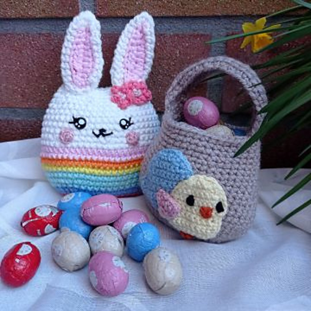 Ravelry: Two Easter eggs bags pattern by Yolanda Calderon Develter ...