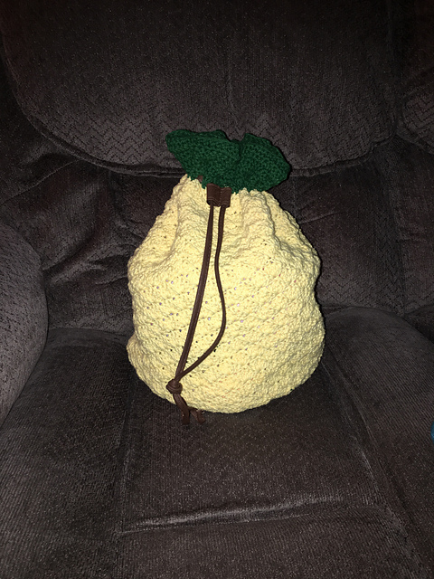 Ravelry: Pineapple Drawstring Bag pattern by Hooks&BowsCrochet by ...
