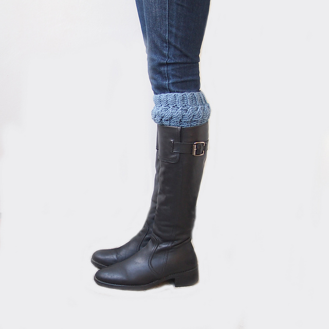 Ravelry: Cable boot cuffs pattern by Ana D