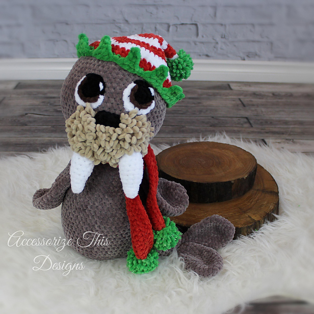 Ravelry: "Wilbur" the Walrus Cuddle Buddy pattern by Darling Maple Designs