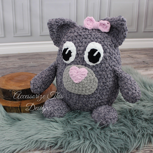 Ravelry: "Kate" the Cat Critter Cuddler pattern by Darling Maple Designs